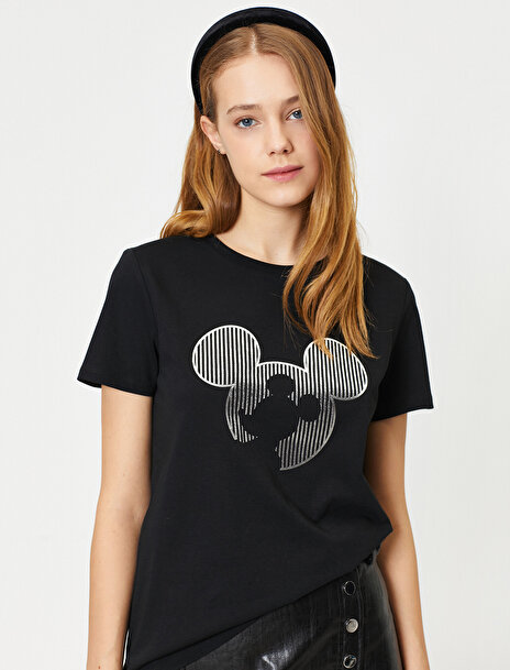 Koton Kadın Mickey Mouse Baskılı Lisanslı Tişört Koton Kadın Mickey Mouse Baskılı Lisanslı Tişört