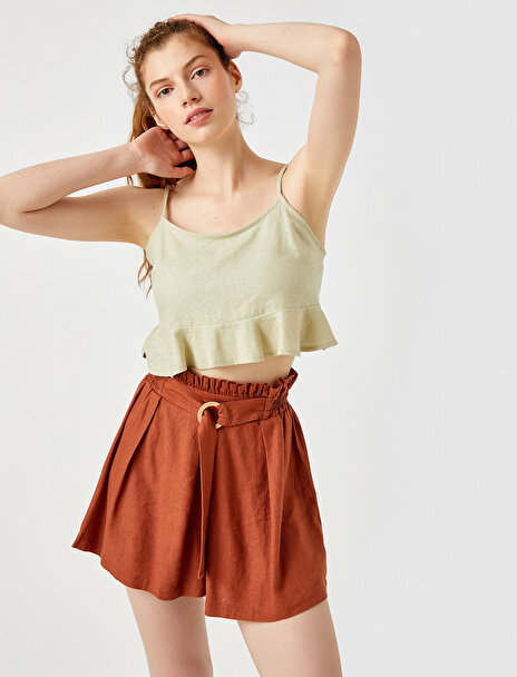 Koton Ole Genç Kız Askılı Fırfırlı Atlet