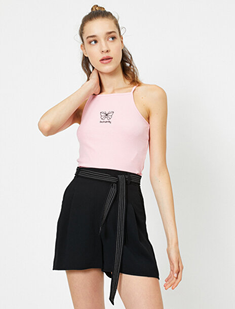 Koton Ole Genç Kız Askılı Kolsuz Baskılı Atlet