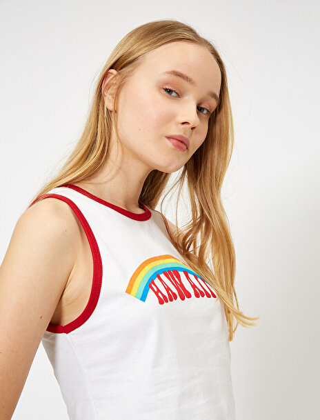 Koton Kadın Yazılı Baskılı Atlet