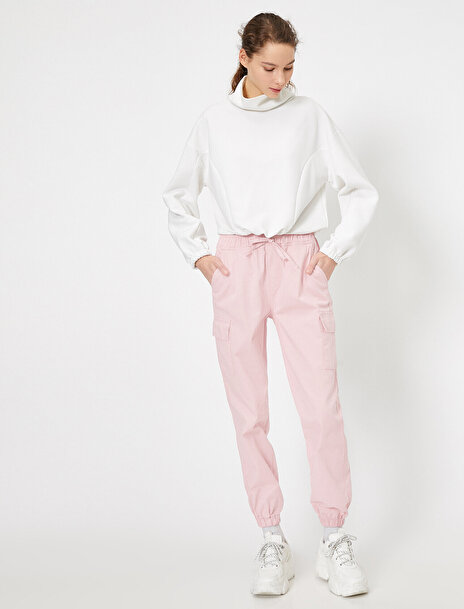 Koton Ole Genç Kız Beli Bağlamalı Kargo Pantolon