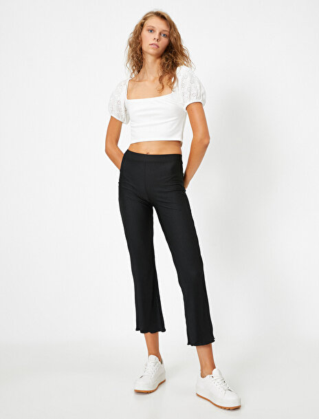 Koton Ole Genç Kız Wide Leg Pantolon Koton Ole Genç Kız Wide Leg Pantolon