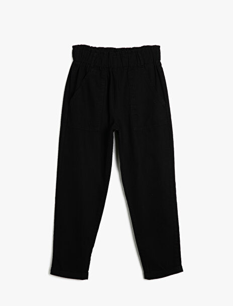 Koton Ole Genç Kız Beli Lastikli Duble Paça Basic Pantolon Koton Ole Genç Kız Beli Lastikli Duble Paça Basic Pantolon