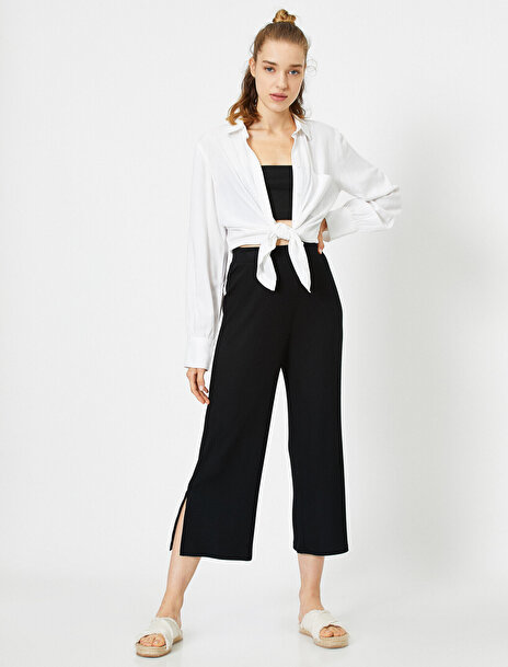 Koton Kadın Normal Bel Kısa Paça Pantolon