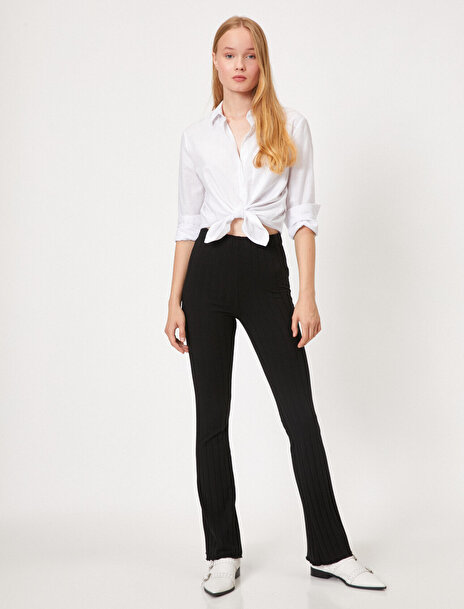 Koton Kadın Basic Fitilli Pantolon