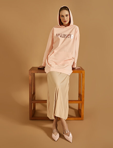 Koton Ole Genç Kız Kapüşonlu Yazılı Baskılı Uzun Kollu Sweatshirt Koton Ole Genç Kız Kapüşonlu Yazılı Baskılı Uzun Kollu Sweatshirt