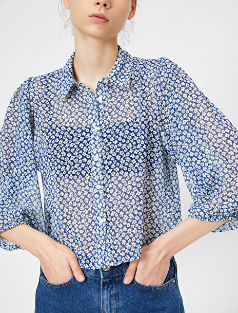 Koton Ole Genç Kız Desenli Gömlek