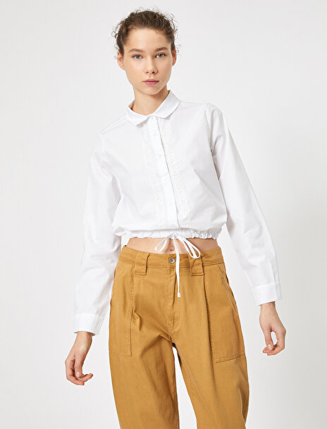 Koton Kadın Beli Bağlamalı Gömlek