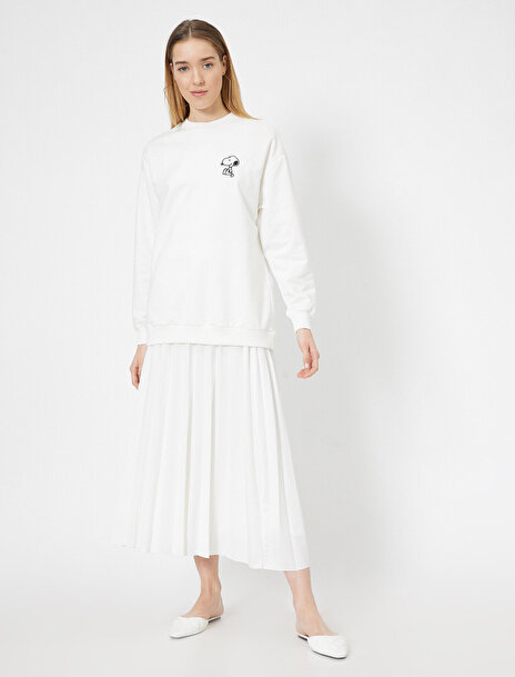 Koton Kadın Pilili Uzun Etek