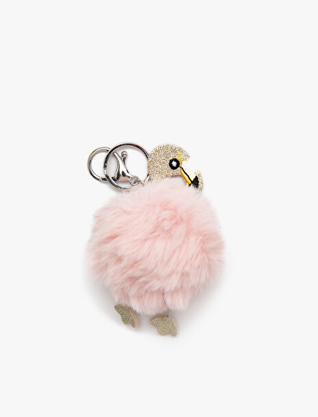 Koton Kadın Flamingo Figürlü Ponpon Anahtarlık Koton Kadın Flamingo Figürlü Ponpon Anahtarlık