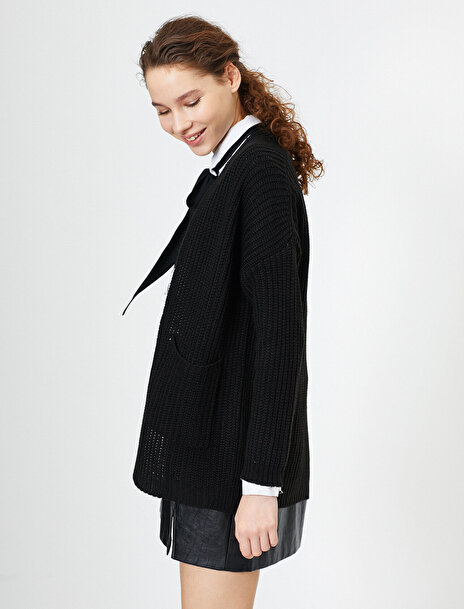 Koton Kadın Örgülü Triko Hırka