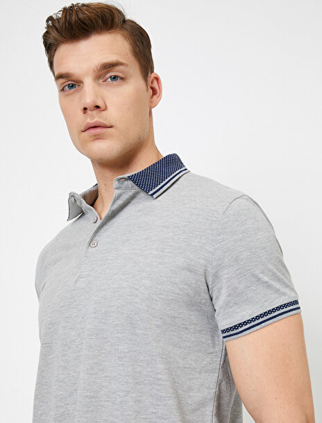 Koton Erkek Polo Yaka Pike Kumaş Slim Fit Tişört