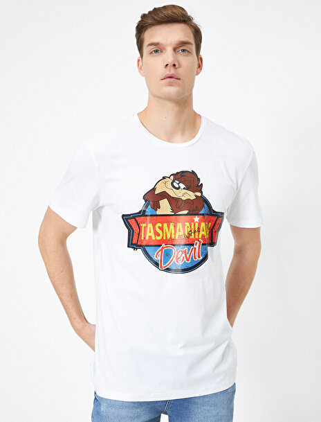 Koton Erkek Looney Tunes Lisanslı Göğsü Baskılı Tişört Koton Erkek Looney Tunes Lisanslı Göğsü Baskılı Tişört