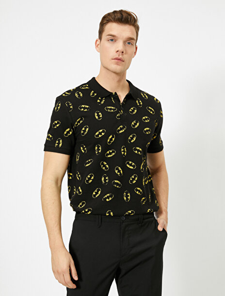 Koton Erkek Batman Lisanslı Baskılı Slim Fit Polo Yaka Tişört Koton Erkek Batman Lisanslı Baskılı Slim Fit Polo Yaka Tişört