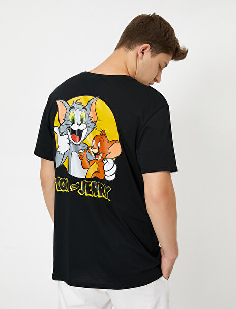 Koton Erkek Tom ve Jerry Lisanslı Baskılı Tişört Koton Erkek Tom ve Jerry Lisanslı Baskılı Tişört