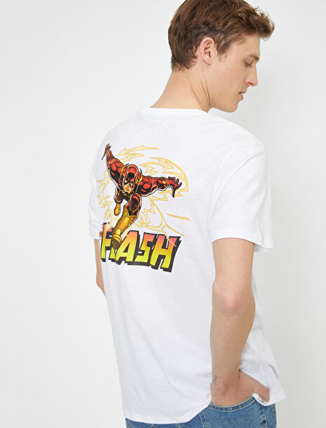 Koton Erkek Flash Lisanslı Baskılı T-Shirt Koton Erkek Flash Lisanslı Baskılı T-Shirt