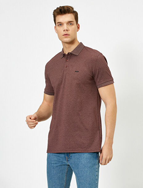 Koton Erkek Polo Yaka Metal Logo Detaylı Slim Fit Tişört Koton Erkek Polo Yaka Metal Logo Detaylı Slim Fit Tişört