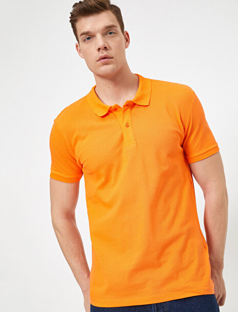 Koton Erkek Polo Yaka Kısa Kollu Slim Fit Basic Tişört