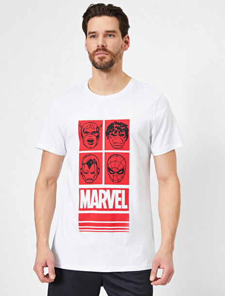 Koton Erkek Marvel Lisanslı Baskılı T-Shirt