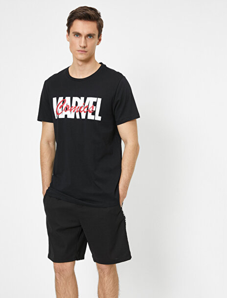 Koton Erkek Marvel Lisanslı Baskılı T-Shirt