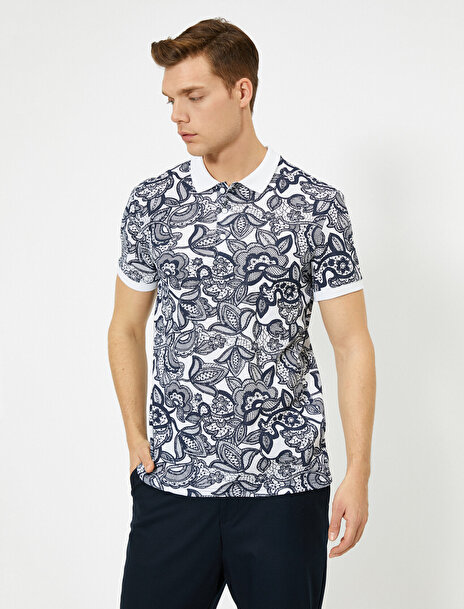 Koton Erkek Polo Yaka İşleme Detaylı Slim Fit Tişört