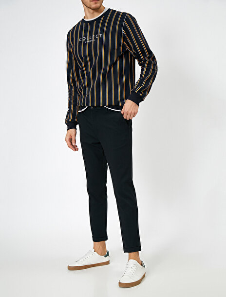 Koton Erkek Cep Detaylı Kareli Slim Fit Pantolon Koton Erkek Cep Detaylı Kareli Slim Fit Pantolon