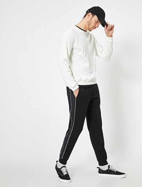 Koton Erkek Yanları Şeritli Cepli Jogger Eşofman Altı