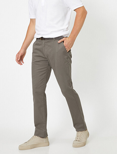 Koton Erkek Düz Kesim Dokuma Pantolon Koton Erkek Düz Kesim Dokuma Pantolon