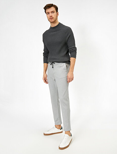 Koton Erkek Beli Bağlamalı ve Lastikli Rahat Fit Pantolon