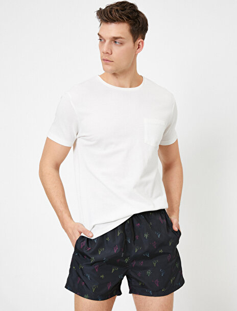 Koton Erkek Desenli Mayo