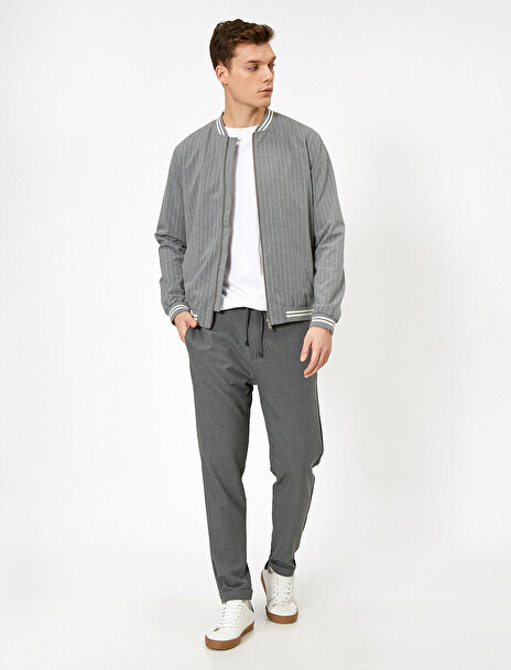 Koton Erkek Beli Bağlamalı Lastikli Rahat Fit Pantolon