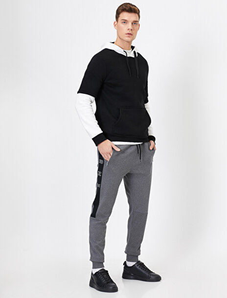 Koton Erkek Şeritli Baskılı Jogger Eşofman Altı Koton Erkek Şeritli Baskılı Jogger Eşofman Altı