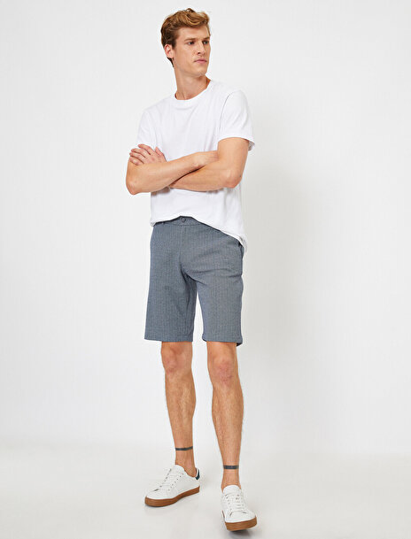 Koton Erkek Keten Mix Cepli Chino Şort