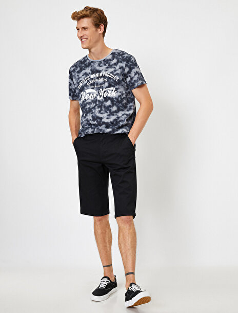 Koton Erkek Düz Renk Gabardin Chino Şort