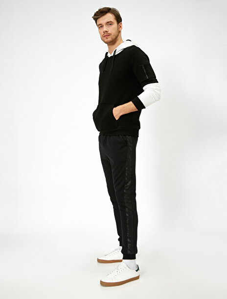 Koton Erkek Desenli Şeritli Cepli Jogger Eşofman Altı