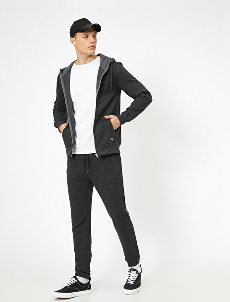 Koton Erkek Fermuarlı Cepli Jogger Eşofman Altı