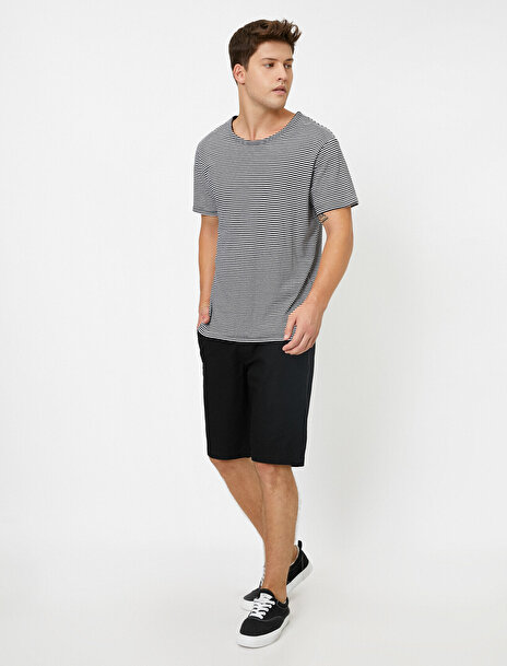 Koton Erkek Keten Karışımlı Cepli Şort