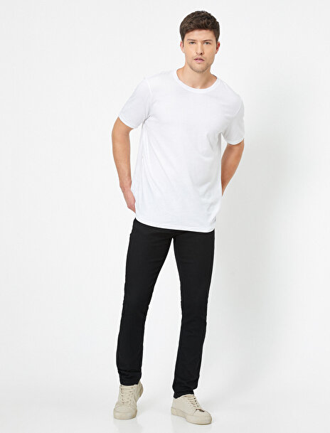 Koton Erkek Polyesterli Brad Slim Fit Jean Pantolon