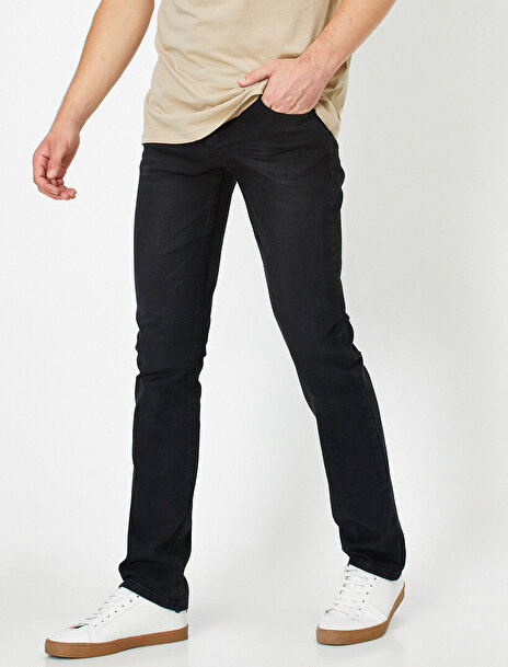 Koton Erkek Straight Fit Kot Pantolon - Mark Jean