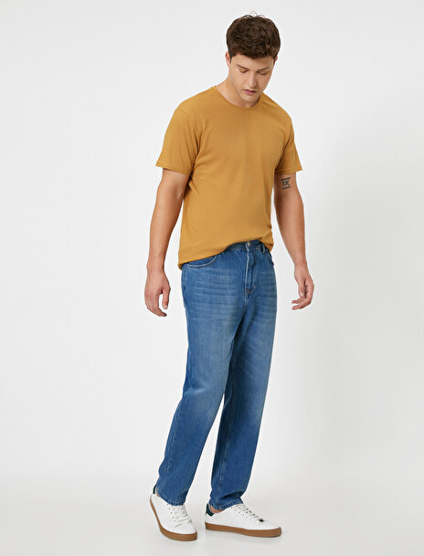 Koton Erkek Regular Fit Kot Pantolon - Robert Jean Koton Erkek Regular Fit Kot Pantolon - Robert Jean