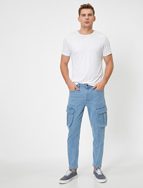 Koton Erkek Jogger Fit Jean Kot Pantolon