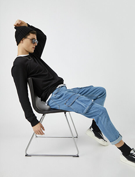 Koton Erkek Jogger Fit Jean Kot Pantolon