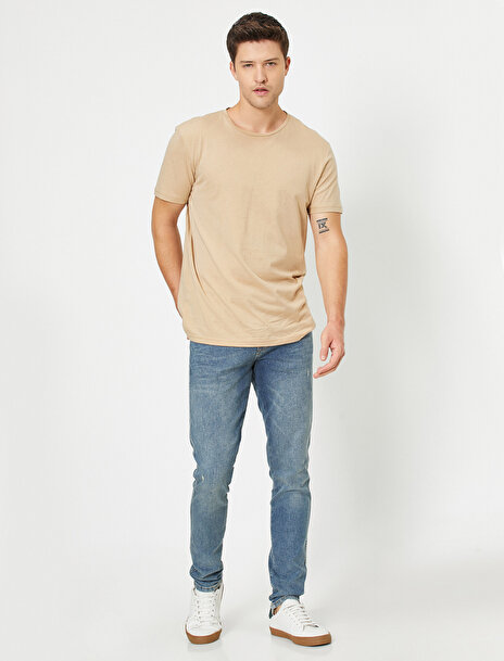Koton Erkek Justın Super Skinny Fit Yıpratmalı Esnek Kumaş  Jean Pantolon Koton Erkek Justın Super Skinny Fit Yıpratmalı Esnek Kumaş  Jean Pantolon