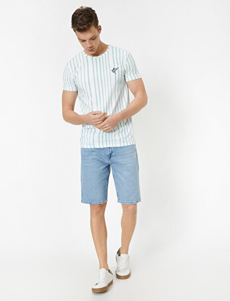 Koton Erkek Cep Detaylı Jean Şort