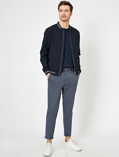 Koton Erkek Cep Detaylı Rahat Kesim Paçası Katlamalı Pantolon