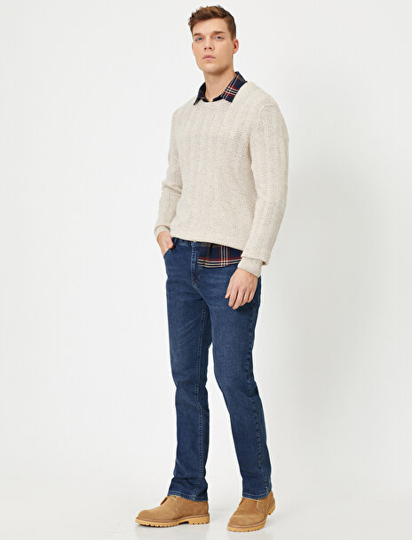 Koton Erkek Robert Regular Fit Jean Pantolon Koton Erkek Robert Regular Fit Jean Pantolon
