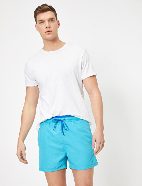 Koton Erkek Beli Baglamali Deniz Şortu