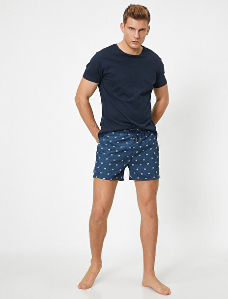 Koton Erkek Baskılı Cepli Şort Mayo Koton Erkek Baskılı Cepli Şort Mayo