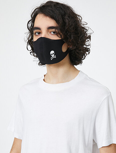 Koton Erkek Baskılı Yıkanabilir Maske Koton Erkek Baskılı Yıkanabilir Maske