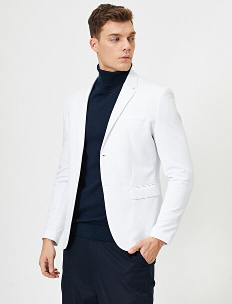 Koton Erkek Cep Detaylı Düğmeli Smart Blazer Ceket
